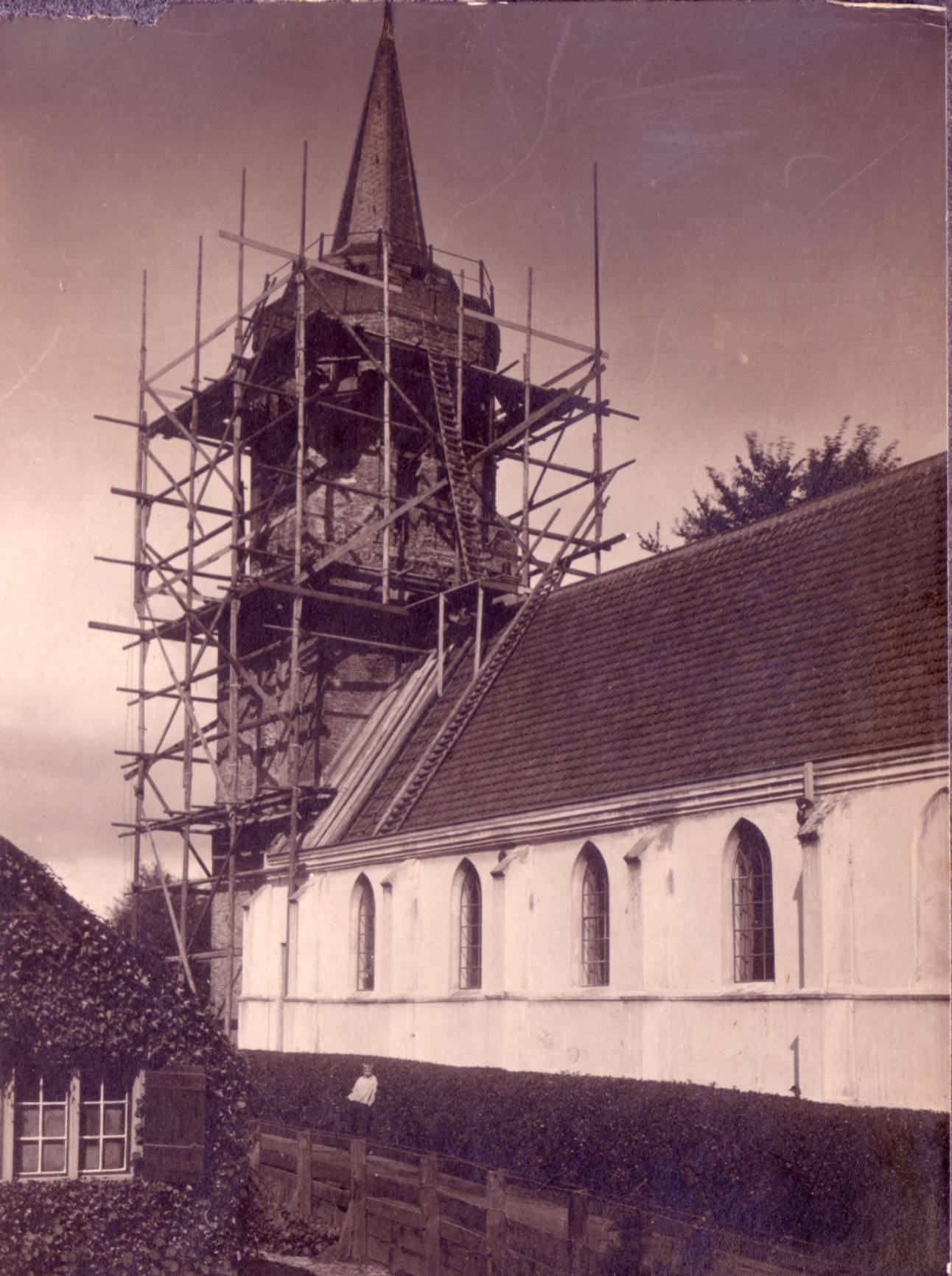 Historische Kring LarenNH Kerk restauratie toren door Jacob van Faassen 1